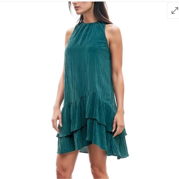 Socialite | Dresses | Socialite Tiered Asymmetric Sleeveless Midi Dress ...